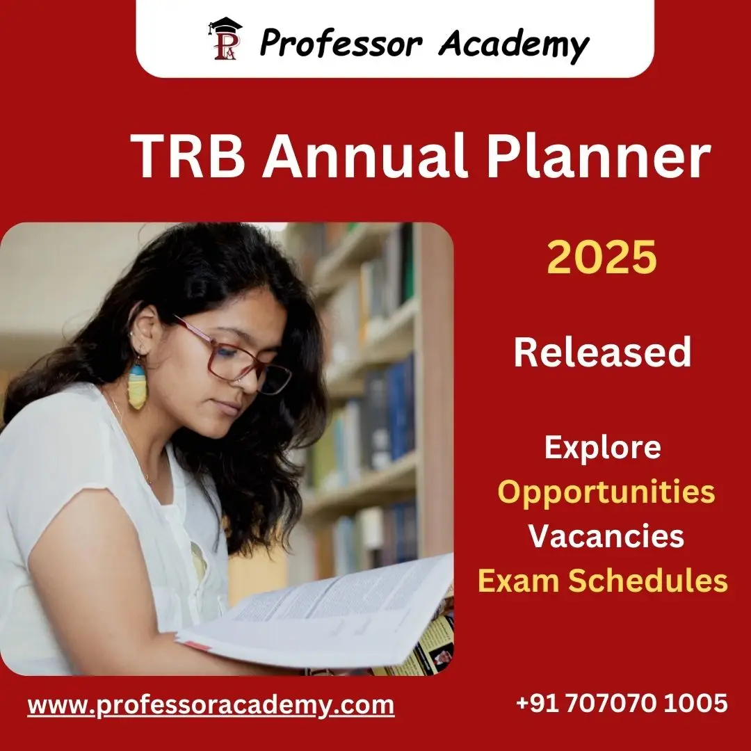 Tamil Nadu TRB 2025 Recruitment –TRB Annual Planner 2025